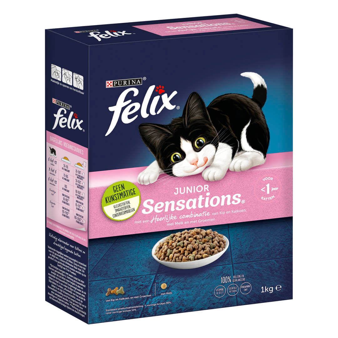 FELIX kattenvoer Junior Sensations droge brokken | Purina