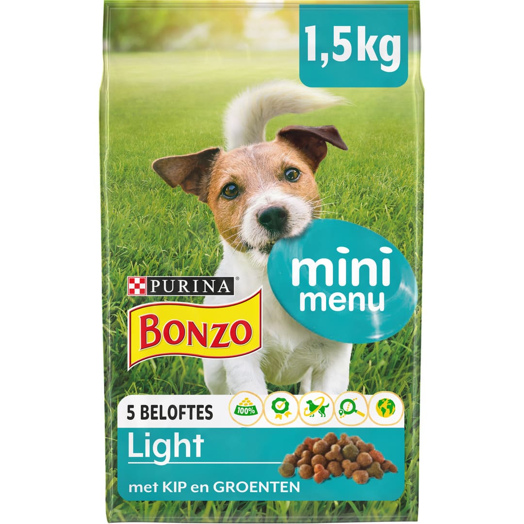 BONZO® hondenbrokken: Mini Menu Light met Kip | Purina