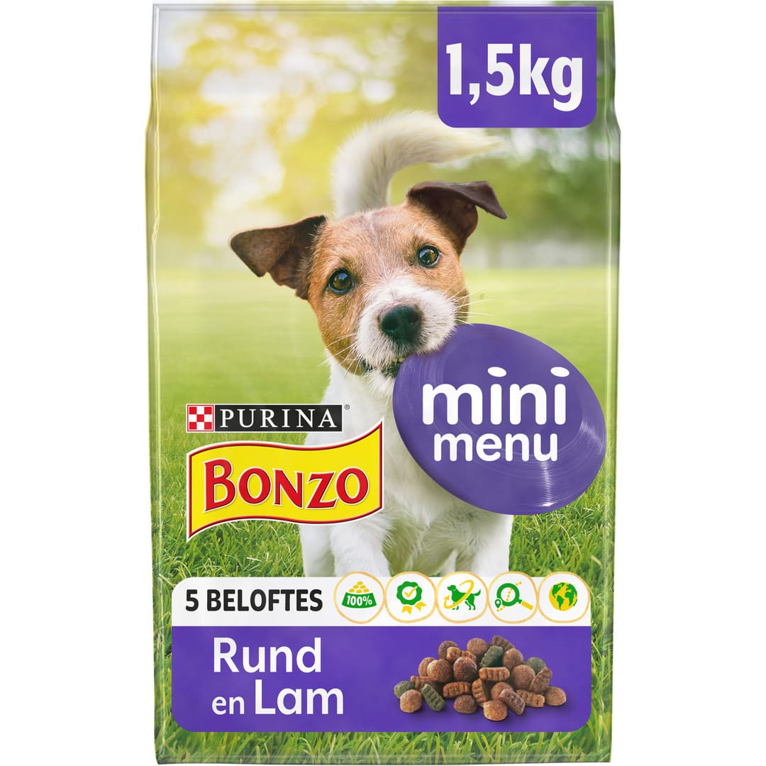 BONZO® hondenbrokken: Mini Menu met Rund en Lam | Purina
