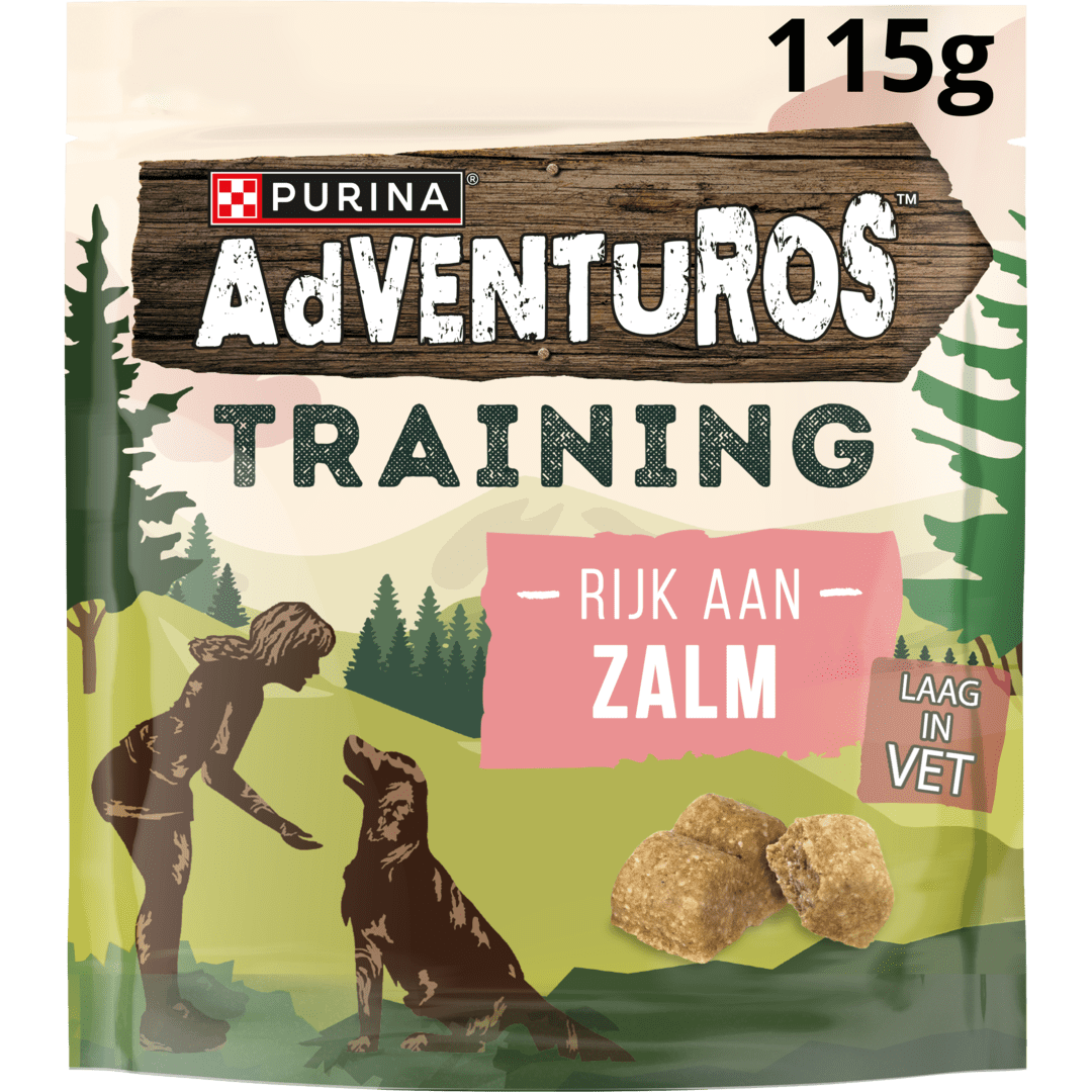 AdVENTuROS™ Training Hondensnacks Rijk aan Zalm | Purina NL